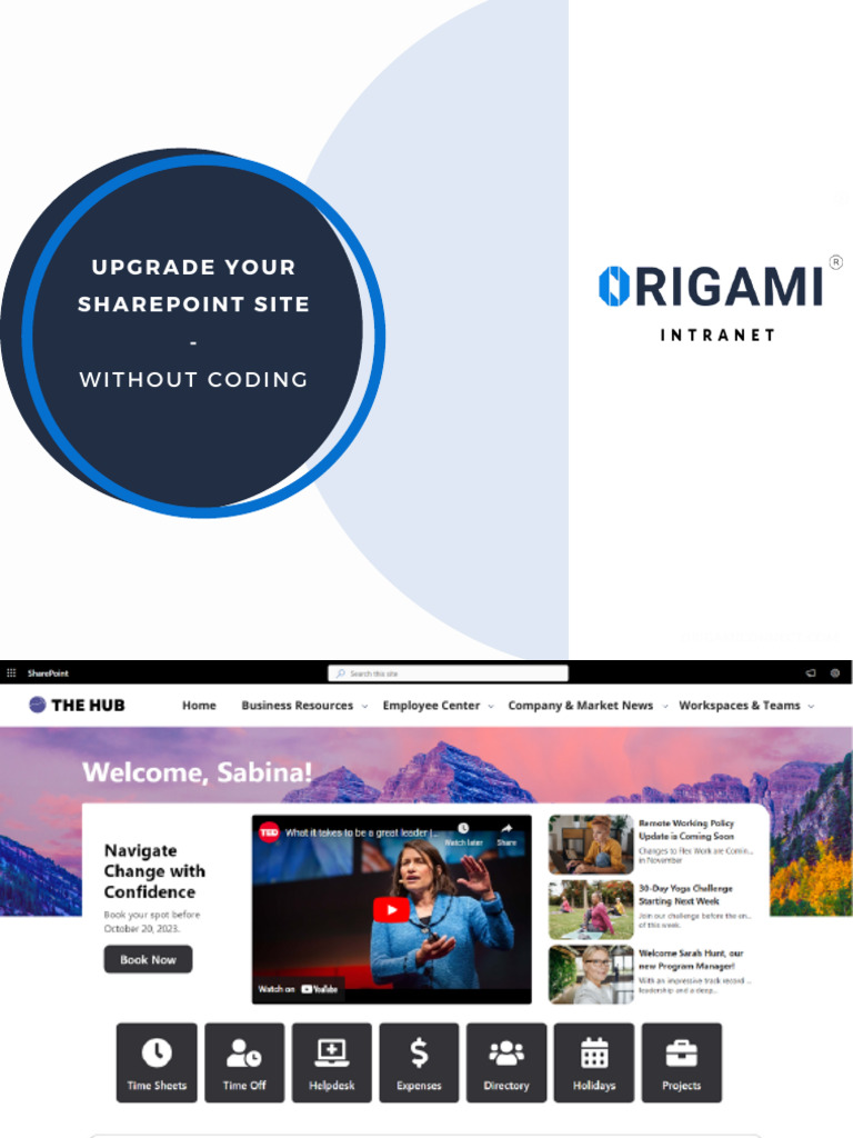 SharePoint Design Examples Nov 16 2023 | PDF
