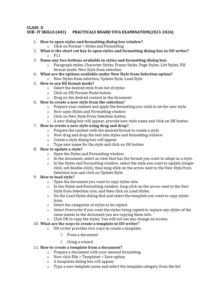 VIVA QUESTION WITH ANSWER Information Technology | PDF | Spreadsheet ...