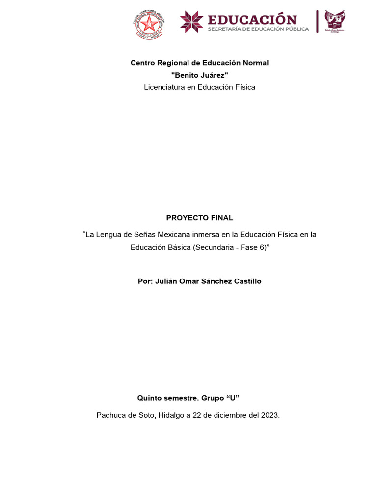 Proyecto Inclusión - Josc | PDF