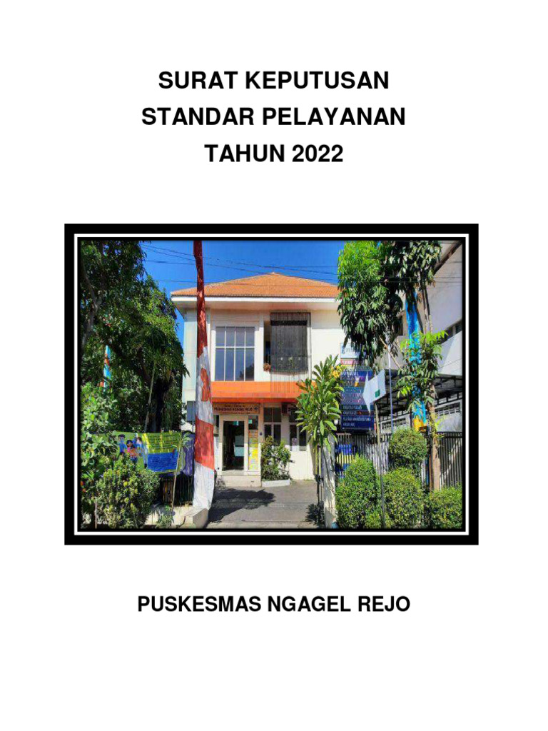 Standar Pelayanan Puskesmas Ngagel Rejo 2022 | PDF