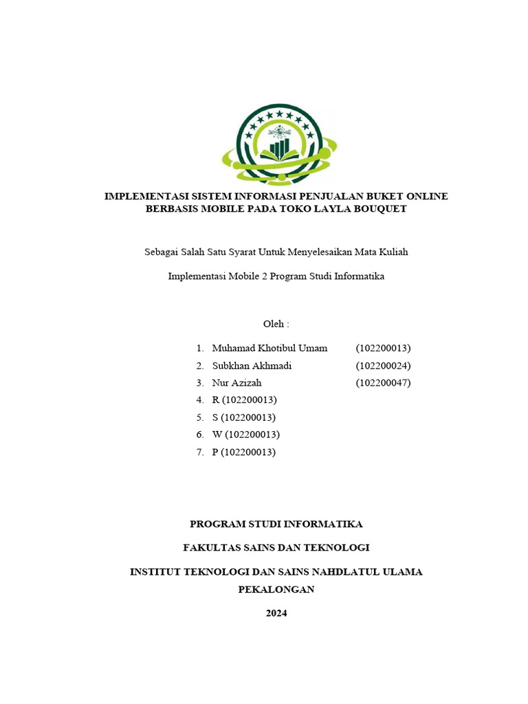 Laporan Mobile Buket | PDF