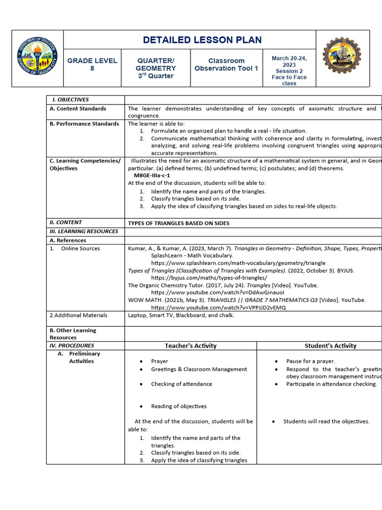 W2-Day 2 | PDF | Triangle | Mathematics