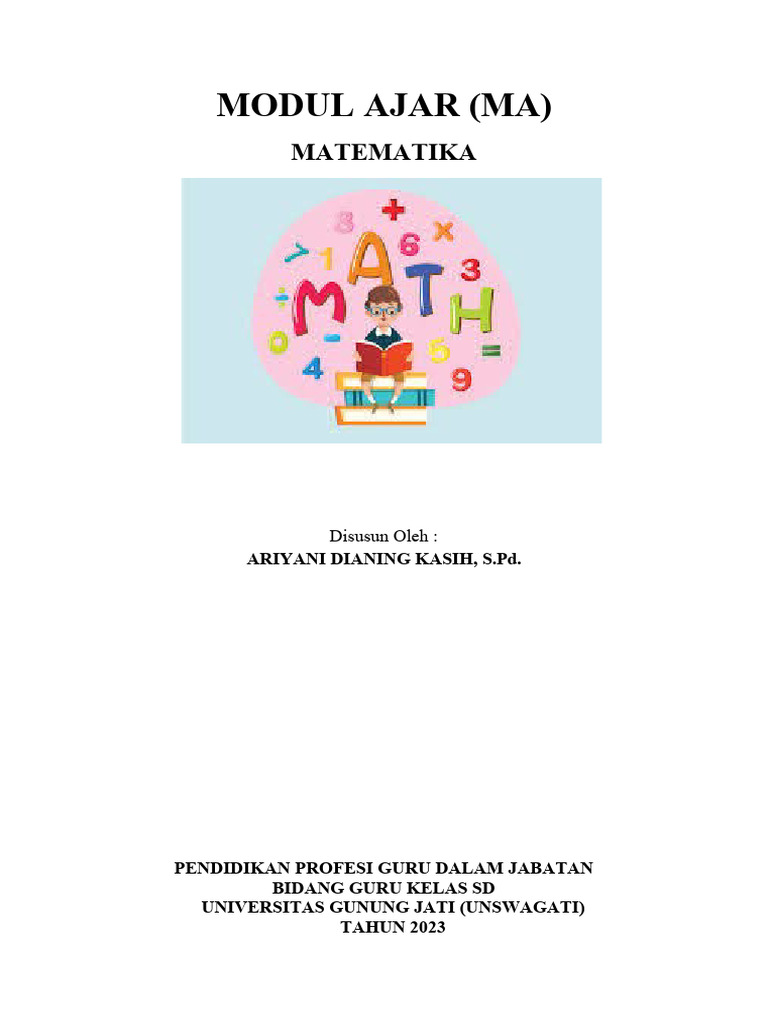 Modul Ajar PPG Ugj Matematika Kelas V | PDF