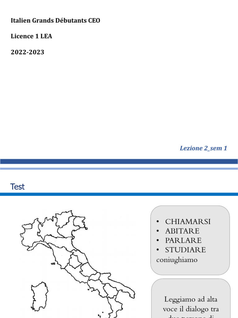 Lezione 02 GD Ceo Sem A Bacci | PDF