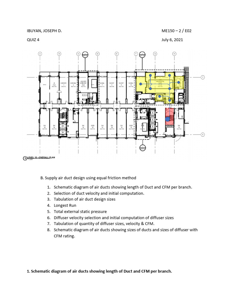 Air Duct Design: Equal Friction Method | PDF | Duct (Flow) | Physical ...