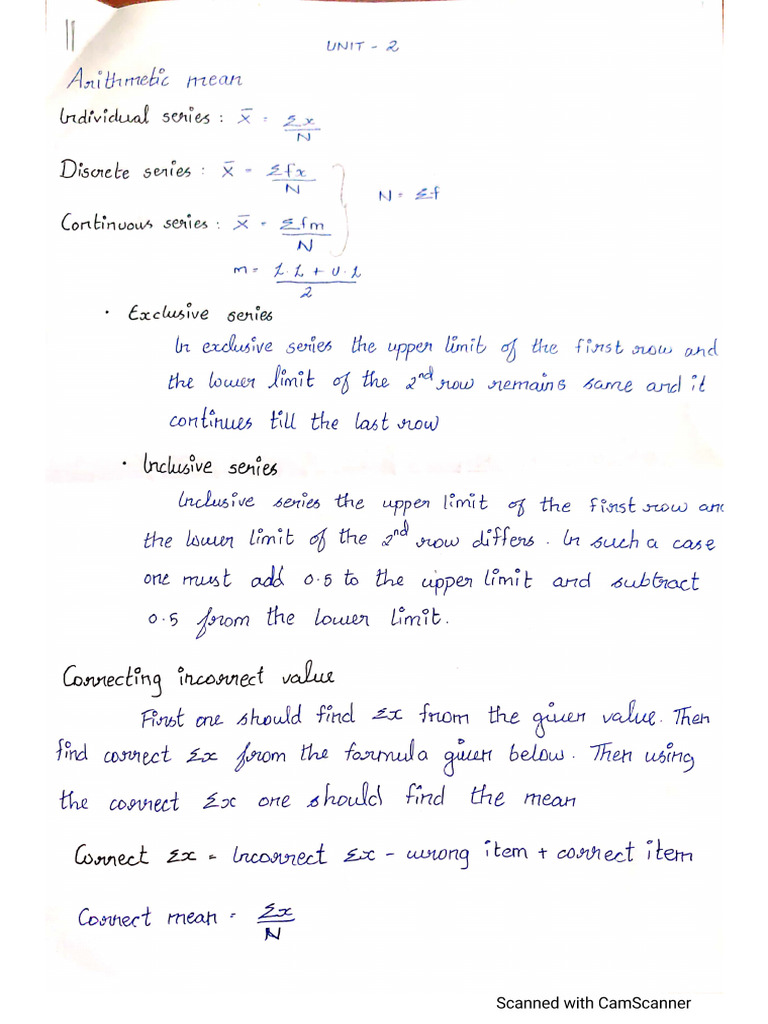 statistics formula | PDF
