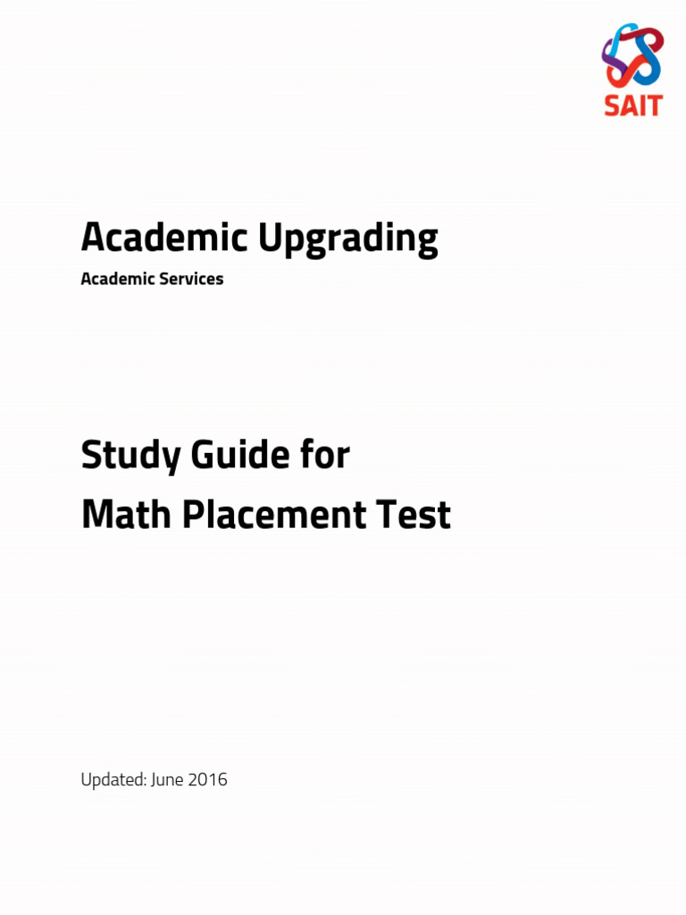 Math Upgrading Placement | PDF | Mathematics | Elementary Mathematics