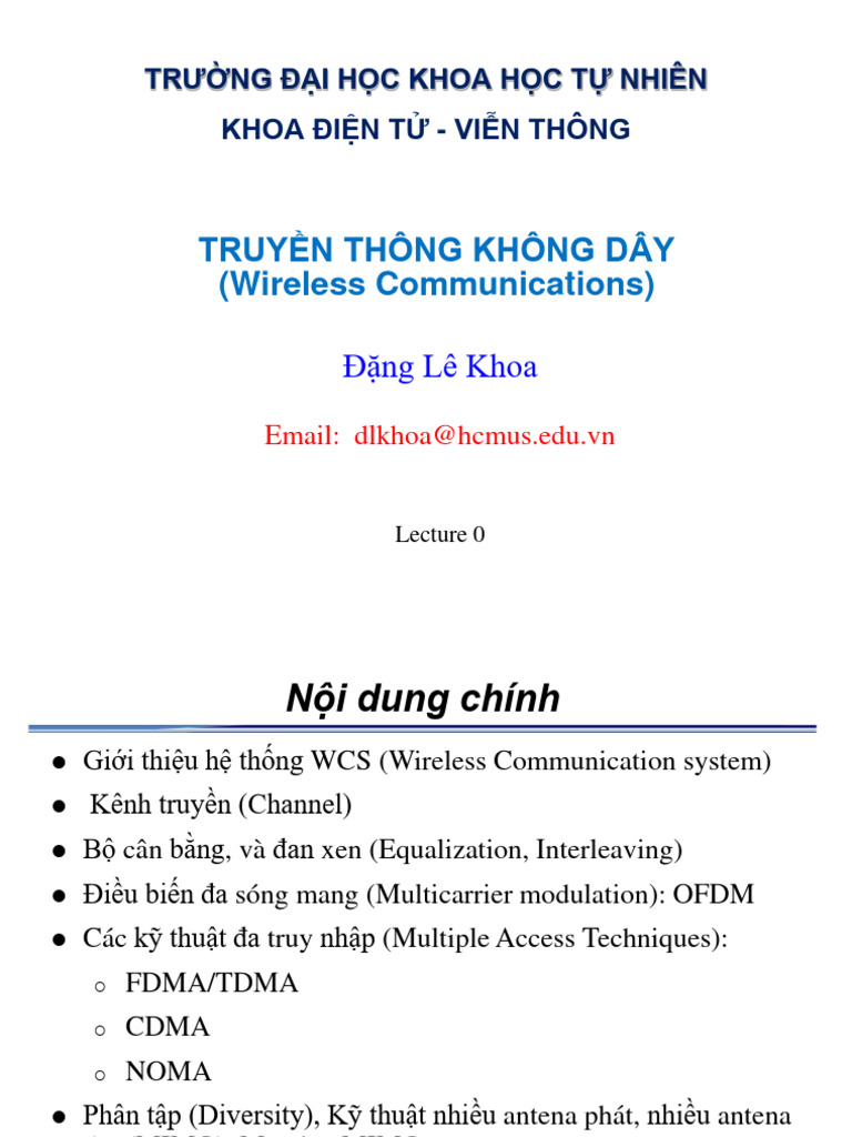 Lecture 0 - Introduction - 2023 - CQ | PDF