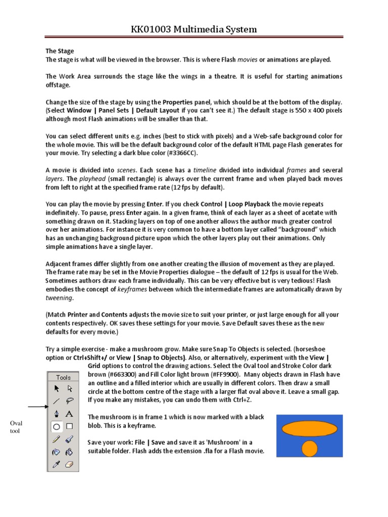 Introduction To Flash 2 | PDF | Adobe Flash | Frame Rate