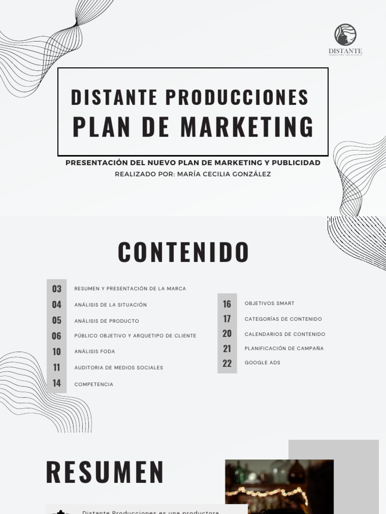 Proyecto Final Marã A Cecilia Gonzã¡Lez PF Plan de Marketing Digital | PDF | Servicio de redes ...