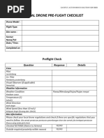 Drone Pre-Flight Inspection Checklist | PDF | Unmanned Aerial Vehicle ...