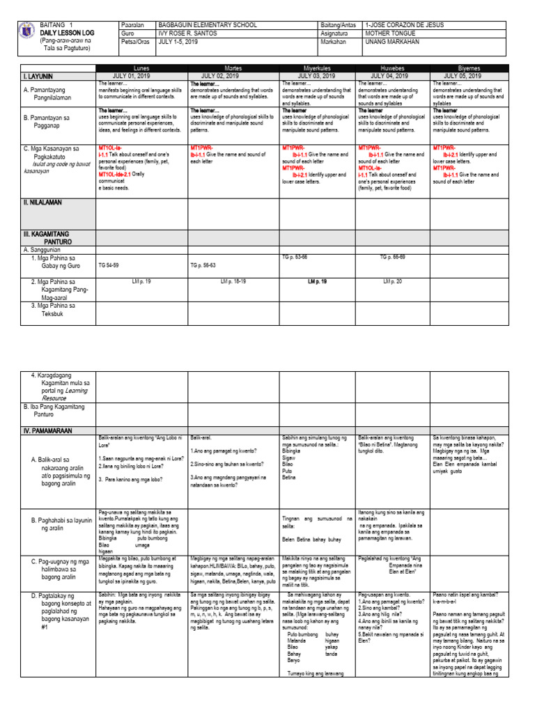 Week 5 QTR 1 MTB 1 | PDF