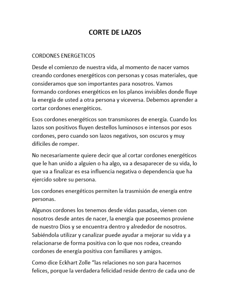 Corte de Lazos | PDF | Sufrimiento | Mente