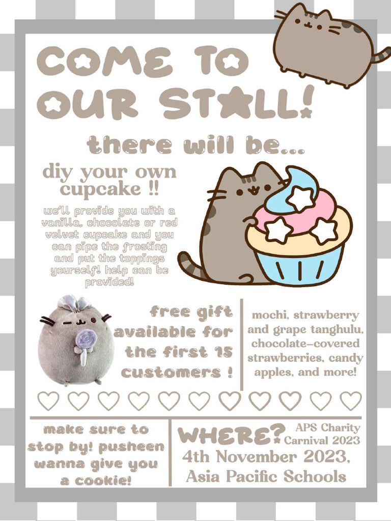 Pusheen Pastries Poster!! | PDF