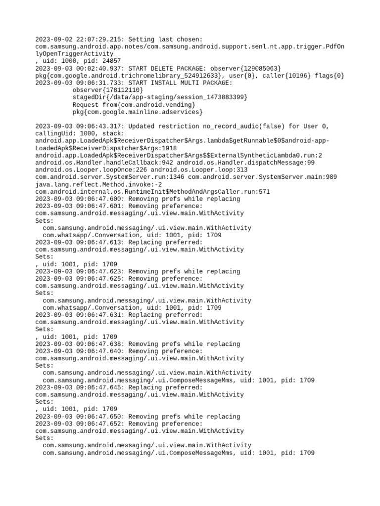 PM Debug Info | PDF | Android (Operating System) | Consumer Electronics