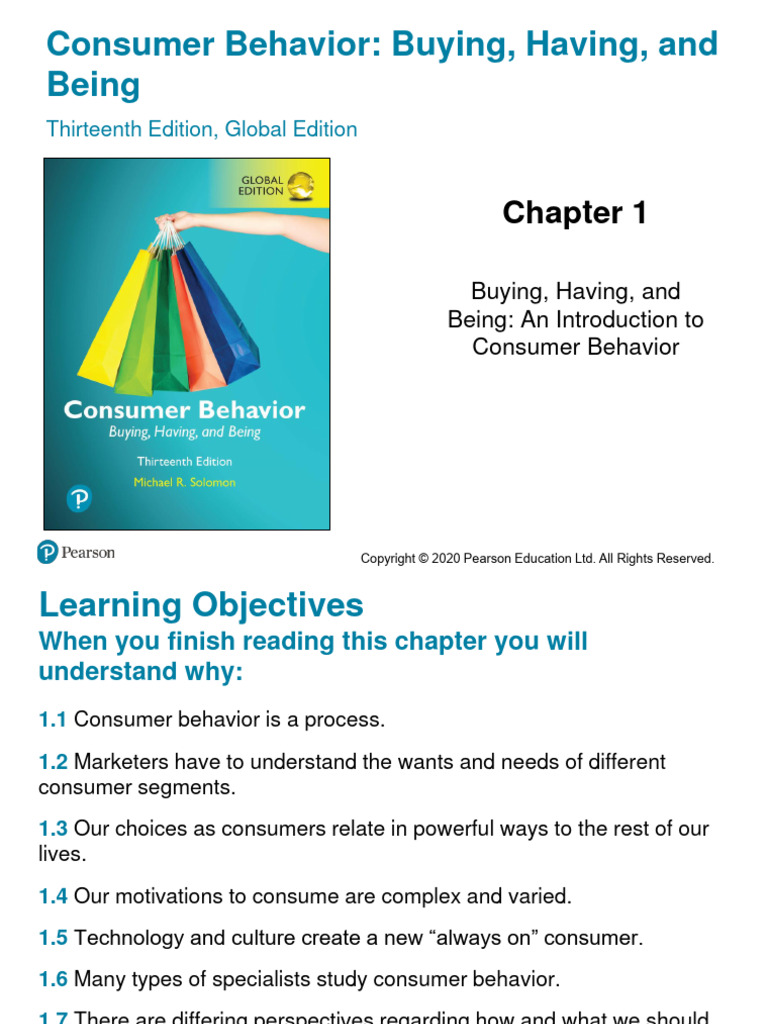 Chapter 1 | PDF | Behavior | Consumer Behaviour
