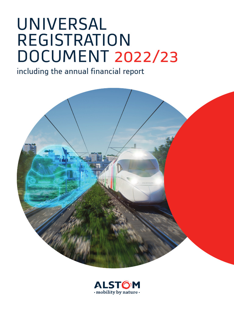 Alstom 2022 2023 Universal Registration Document URD en | PDF | Train ...