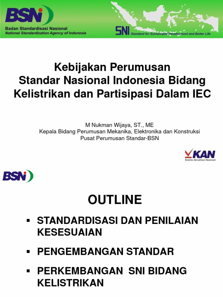 "Standar Kelistrikan & Partisipasi IEC" | PDF
