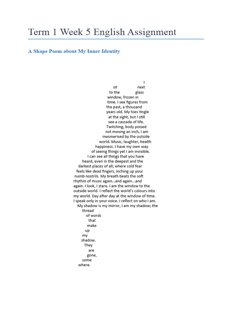Shape Poem | PDF