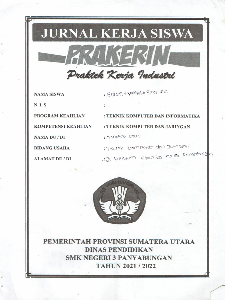 Jurnal PKL Siswa | PDF Jurnal PKL Siswa | PDF