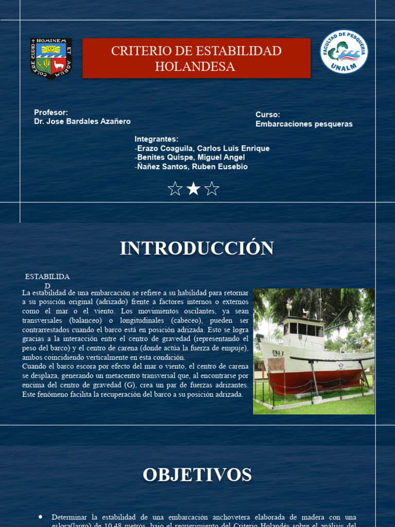 Estabilidad Holandesa en Embarcaciones Pesqueras | PDF | Buques | Envío