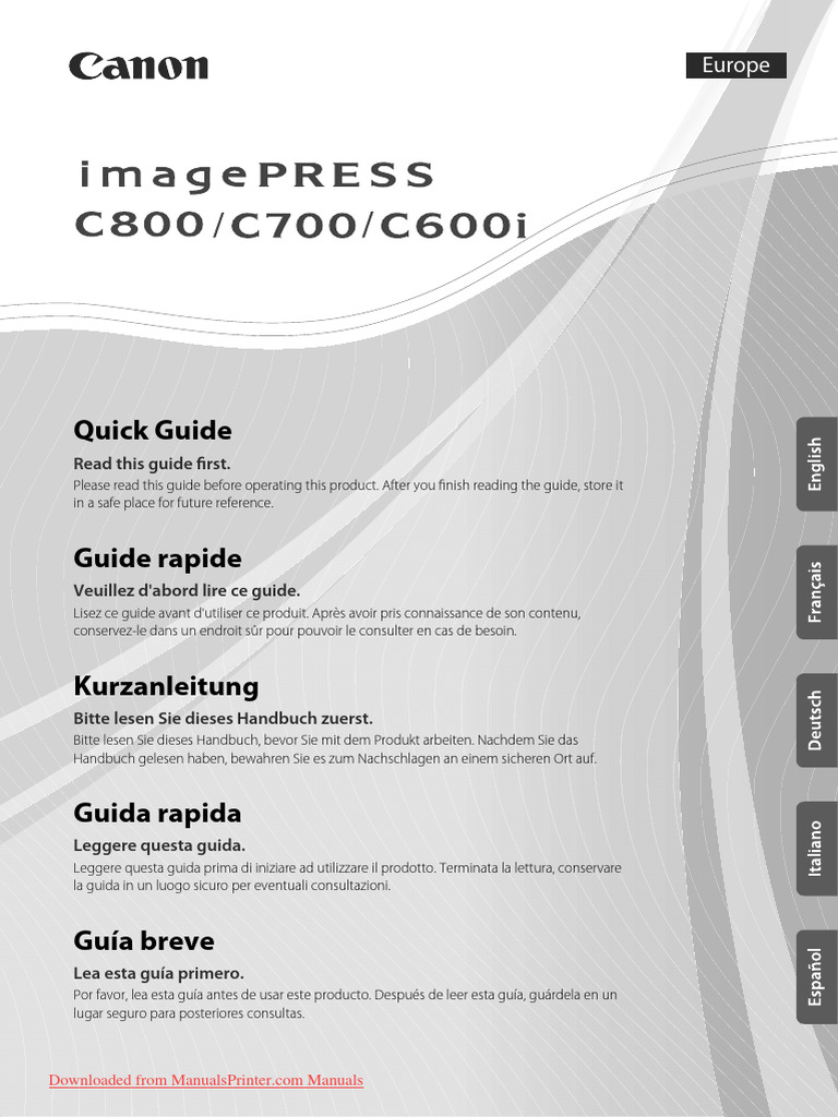 imagepress_c800 | PDF | Ac Power Plugs And Sockets | Paper