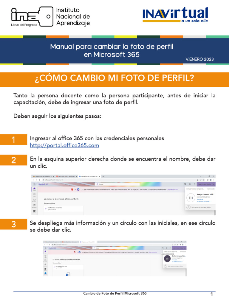 ¿Cómo Cambiar Foto de Perfil? | PDF