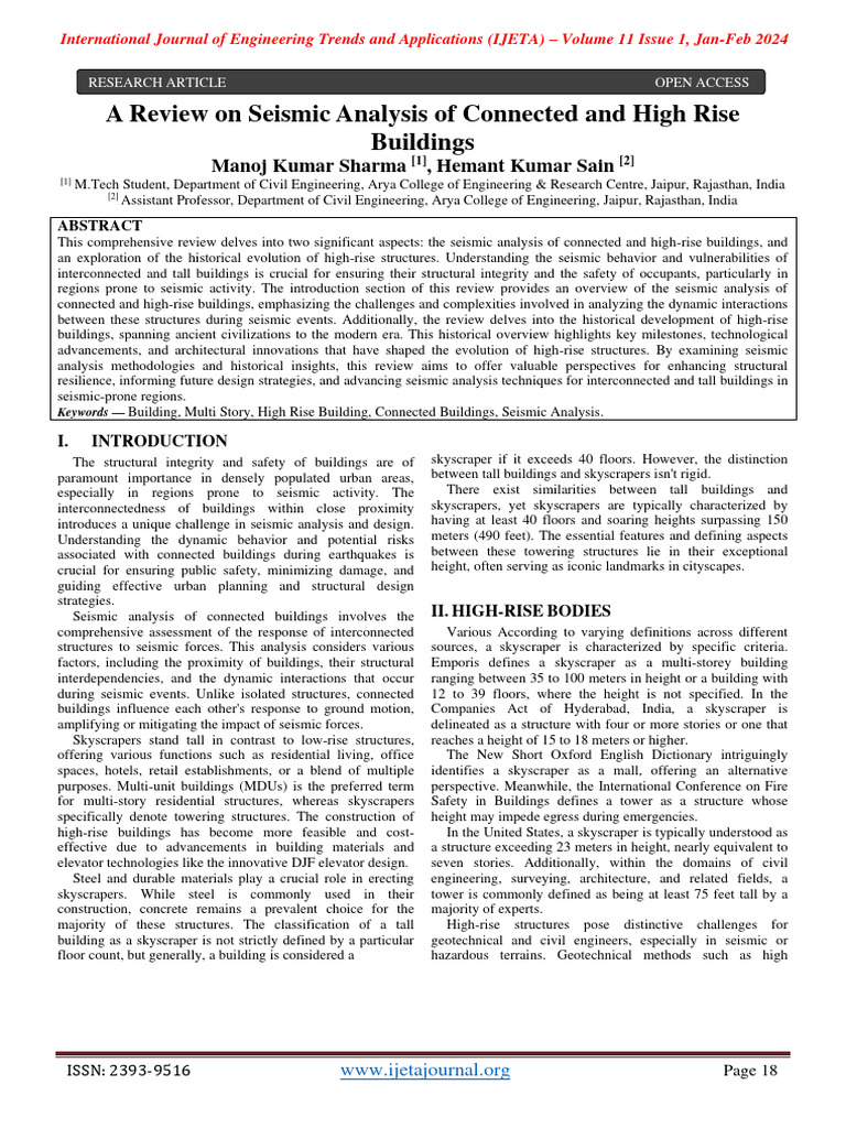 (IJETA-V11I1P3) :manoj Kumar Sharma, Hemant Kumar Sain | PDF | Building ...