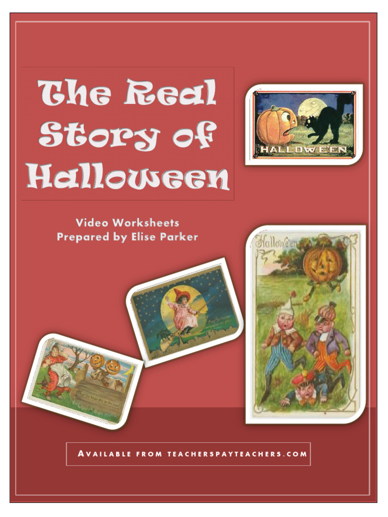 The Real Story of Halloween Video Worksheets Video Quizzes | PDF ...