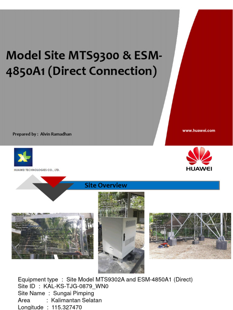 Site Model MTS9300 & EMS-4850A1 Kalimantan Region (Direct Connection ...