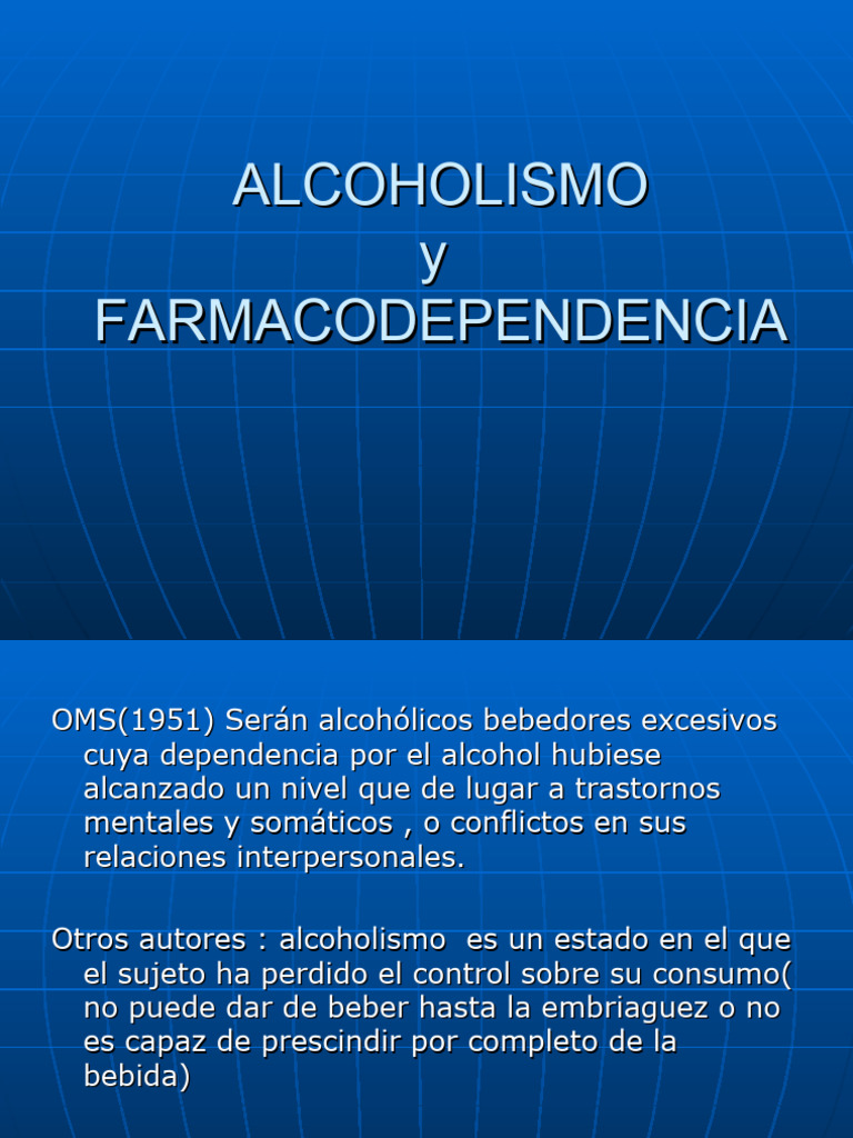 Alcoholismo I | PDF | Alcoholismo | La dependencia de sustancias