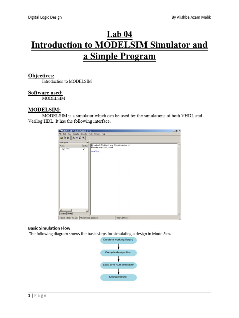 Lab 04 | PDF | Hardware Description Language | Vhdl