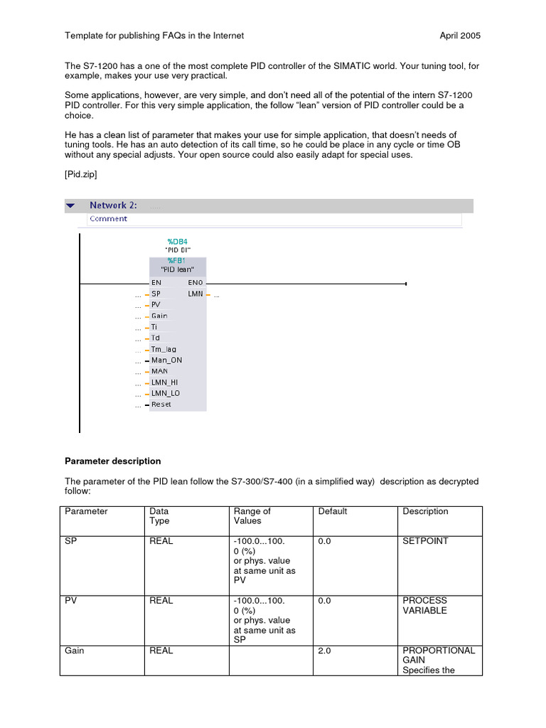 PID Lean | PDF | Parameter (Computer Programming) | Software Engineering