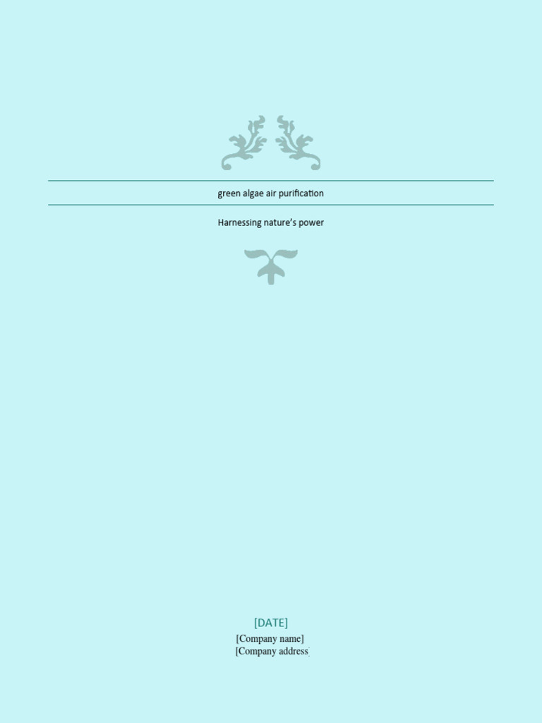 Environmental Solution Proposal | PDF | Air Pollution | Water Purification