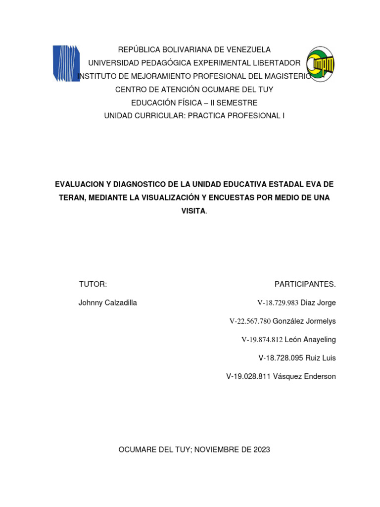 Proyecto UPEL para Imprimir | PDF | Crecimiento personal y profesional