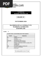 Mathematical Literacy Grade 11 Paper 1 June 2025 | PDF