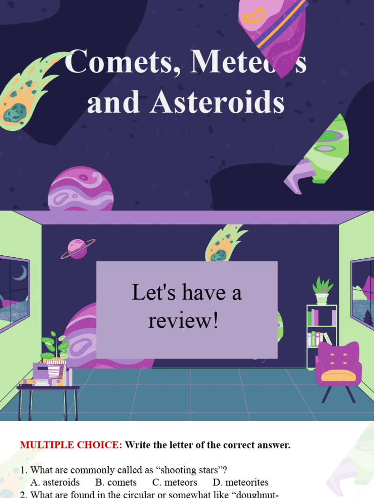 Comets, Meteors and Asteroids Part 1 | PDF | Meteoroid | Comet