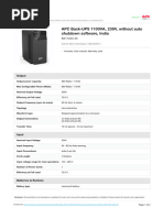 APC BX1100C-IN UPS Specifications | PDF | Electronics | Electric Power