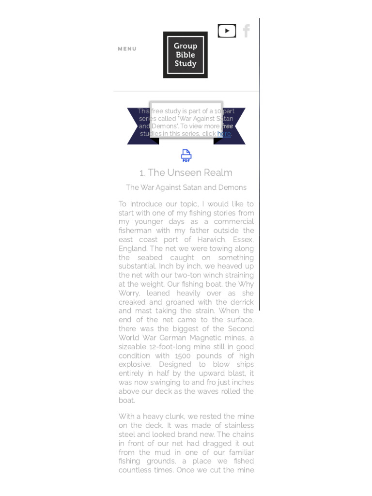 1. The Unseen Realm | PDF | Satan | Heaven