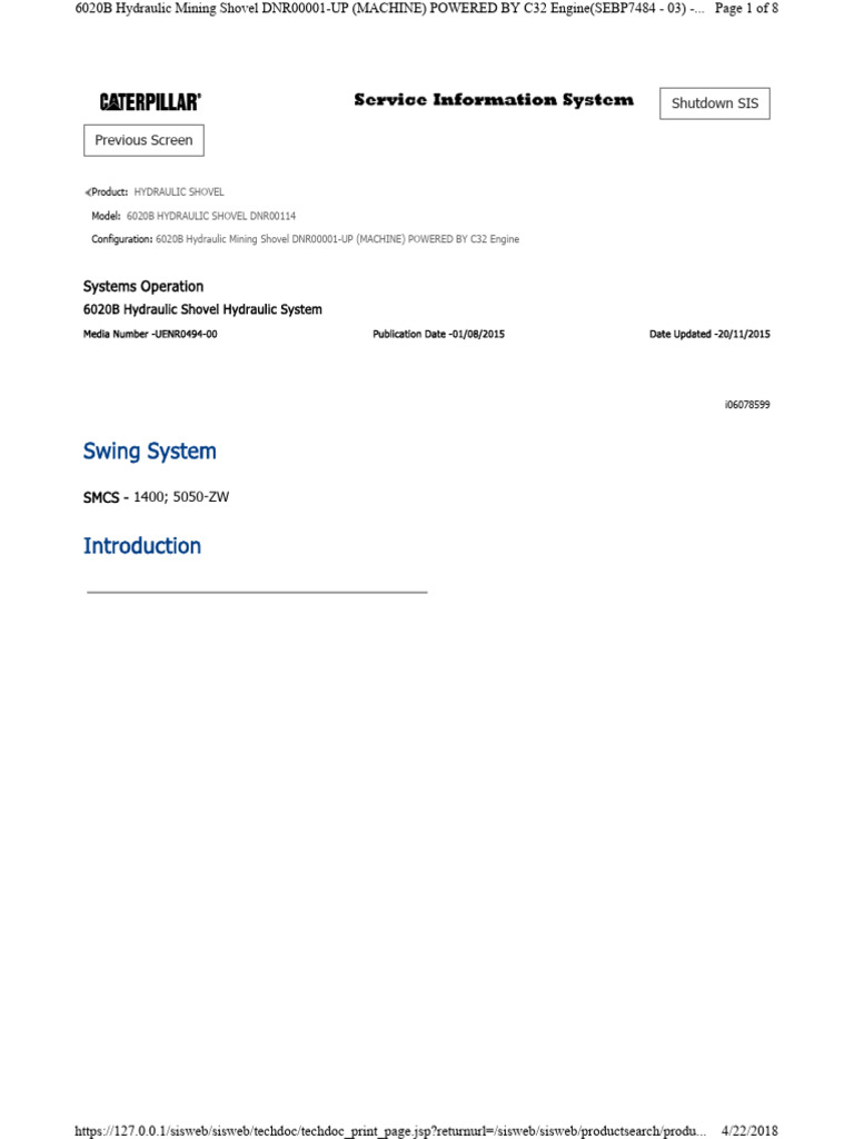 6020B Swing System | PDF