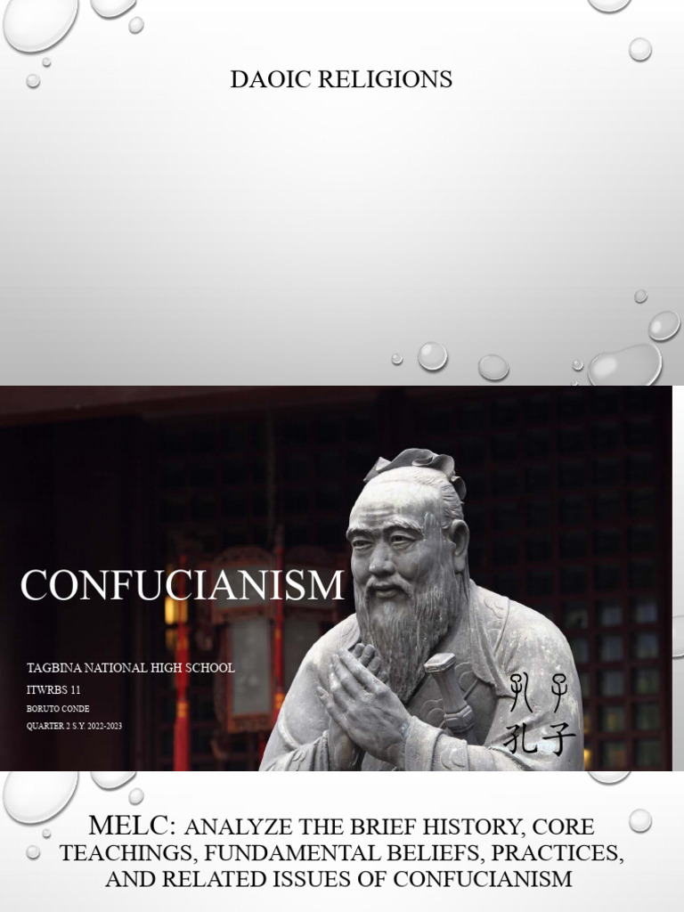 Daoic Religion Confucianism | PDF