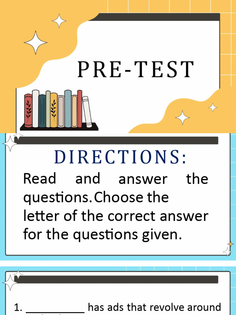 Pre Test | PDF | Advertising | Advocacy