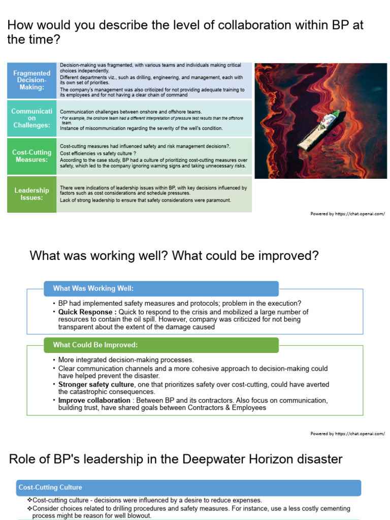 BP Disaster | PDF | Career & Growth | Finance & Money Management