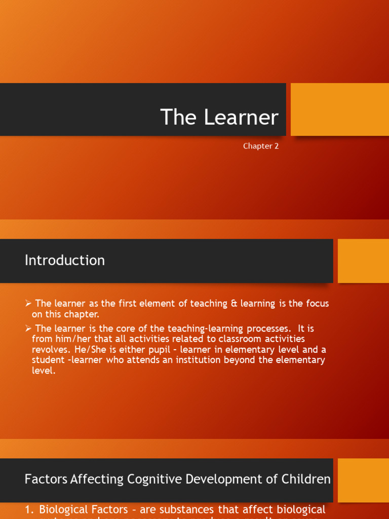 03 - CHPTR 2-The Learner 2 | PDF | Learning Styles | Learning