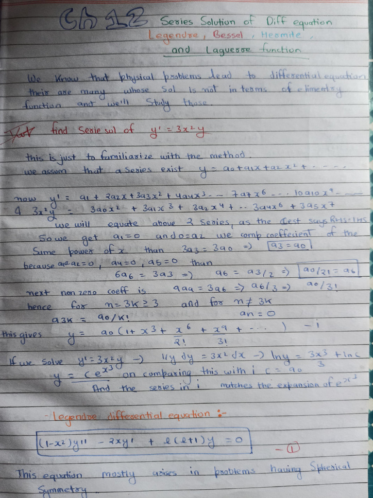 unit 3 -bessel function legendre polynomial | PDF | Algebra | Mathematical Analysis