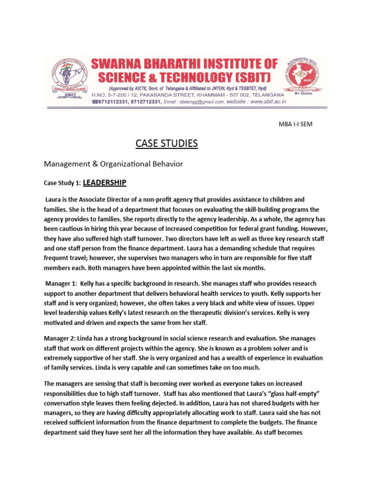 Case Analysis | PDF | Space | Leadership