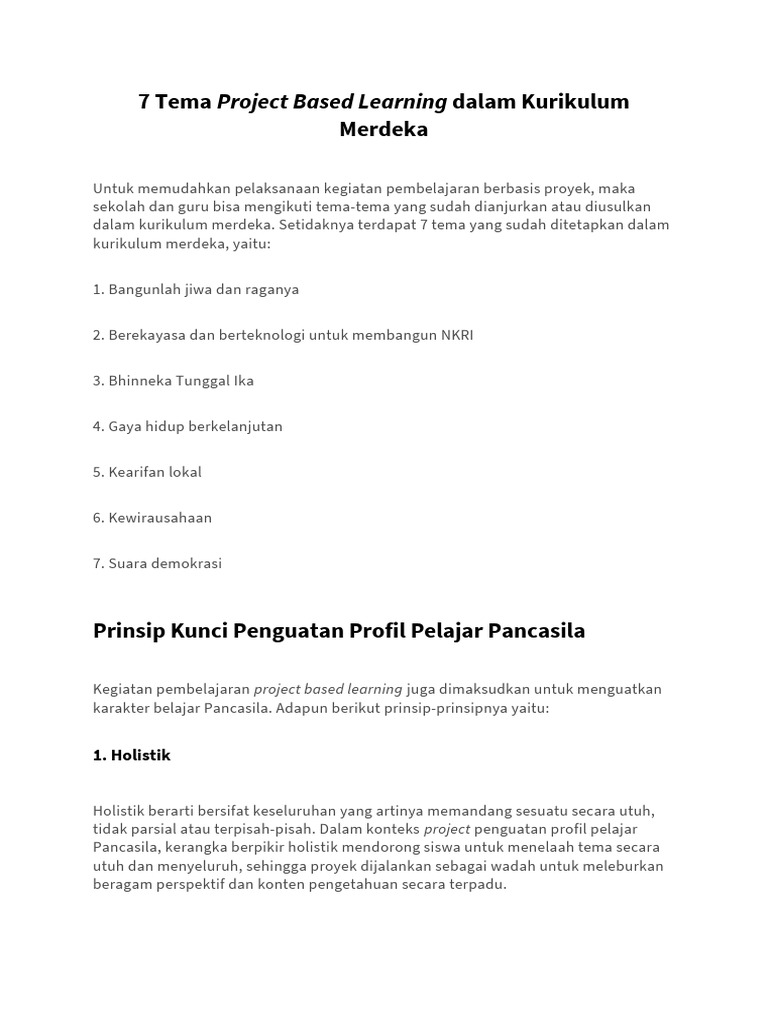 7 Tema | PDF | Karier & Perkembangan | Sains & Matematika