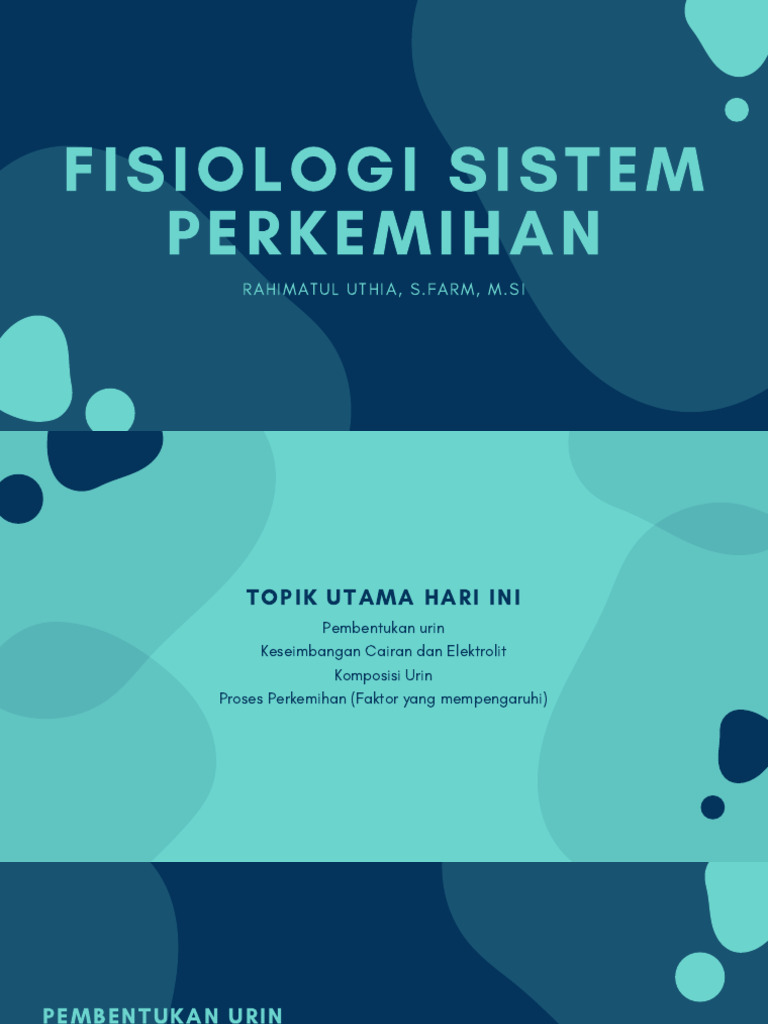 Fisiologi Sistem Perkemihan | PDF