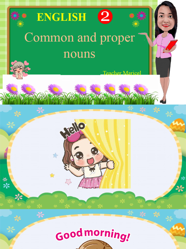 ENGLISH2Q1W3 Common and Proper Nouns | PDF | Linguistics | Linguistic ...