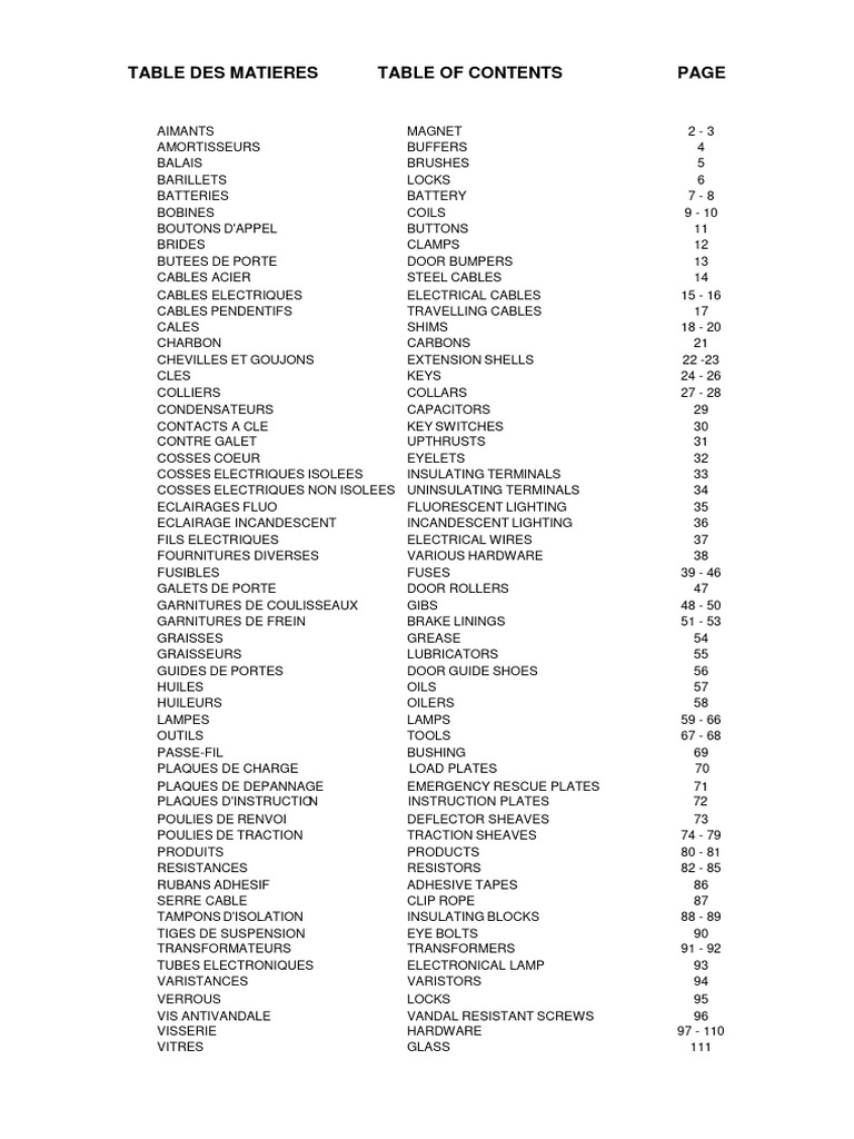 Catalogue Piece Courante | PDF | Energy Technology | Electrical Components